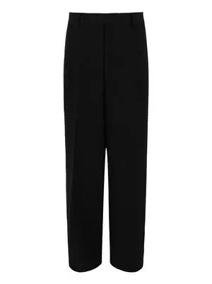 Givenchy Extra Wideleg Wool Trousers - Black