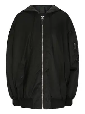 Givenchy Oversized Hooded Bomber Jacket - Black