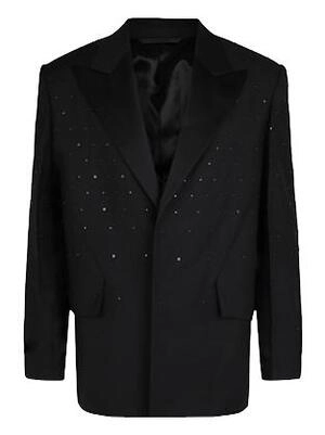 Givenchy Studded Singlebreasted Blazer - Black