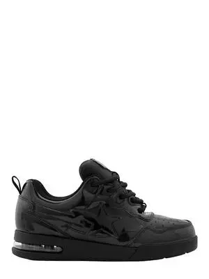 A BATHING APE Flip Sta #1 Patent Sneakers - Black