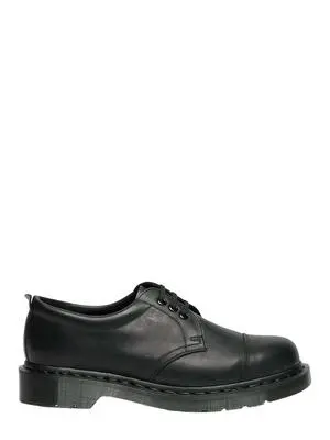 Dr. Martens 1461 Mhl 3 Eye Grained Oiled Leather Sneakers - Black