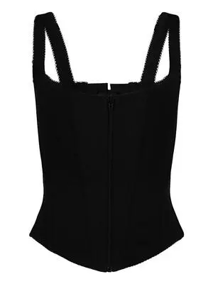 Balenciaga Polyamide Corset Tank Top - Black