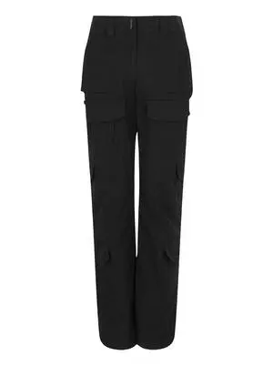 Givenchy Wide Leg Cargo Pants - Black