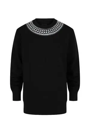 Givenchy Embossed Chain Graphic Sweatshirt - Black