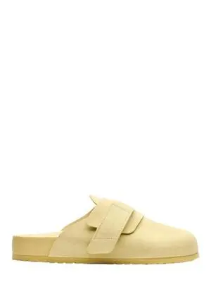 BIRKENSTOCK Nagoya Suede Mules - Straw