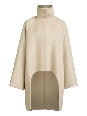 Alaïa Double Faced Cashmere Coat - Beige