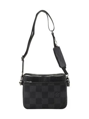 LOUIS VUITTON Damier Graphite 3d Trio Messenger - Black