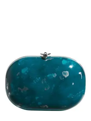 Jeffrey Levinson Oval Elina Clutch Bag - Green