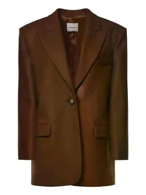 Andamane Single-breasted Blazer - Brown
