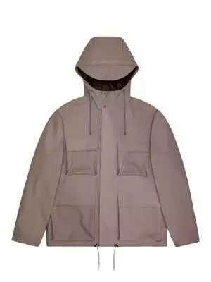 Rains Hooded Jacket - Brown