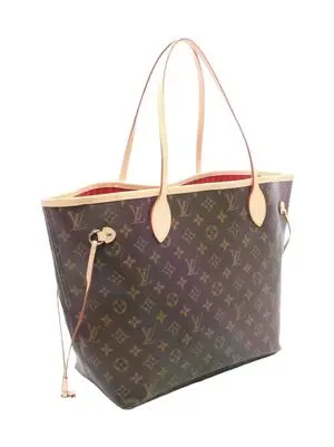 LOUIS VUITTON Louis Vuitton Neverfull MM Tote Bag Brown