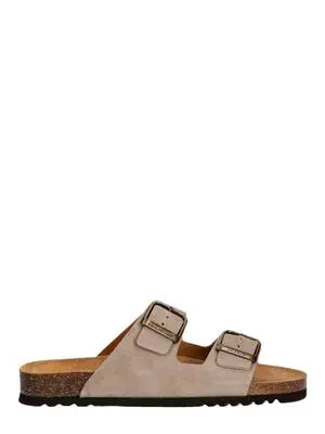 DR. SCHOLL'S SHOES Arizona Double-strap Buckle Sandals - Neutrals