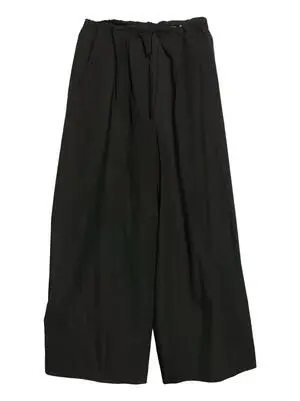 AMOMENTO Wide-leg Trousers - Black