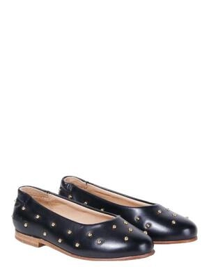 Chloé Embellished Leather Ballet Flats - Black
