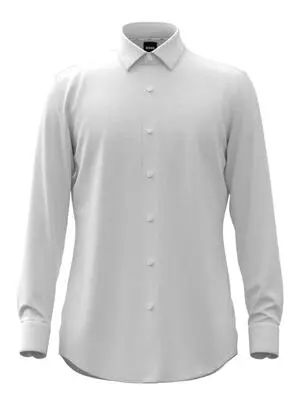Hugo Boss Long Sleeved Slim Fit Shirt - Gray