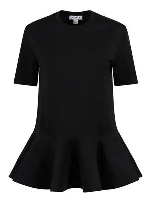 Alaïa ALAIA Cotton Jersey Crinoline T-Shirt Dress Black