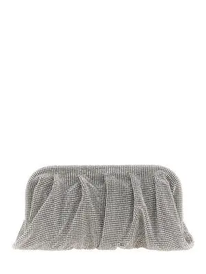 Benedetta Bruzziches Venus La Grande Crystal Mesh Clutch - Silver