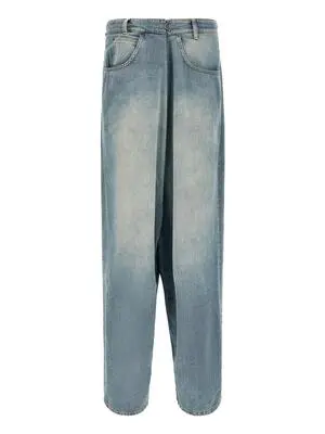 MAISON MARGIELA Wide Leg Wrap Jeans - Blue