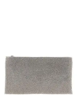 Benedetta Bruzziches Your Best Friend La Petite' Embellished Crystal Mesh Clutch - Silver