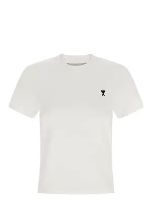 AMI Paris AMI PARIS Ami De Coeur Cropped T-Shirt Multicolor