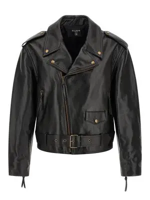 Balmain Biker Jacket - Black