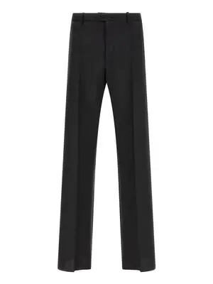 JIL SANDER 259' Tailored Virgin Wool And Mohair Trousers - Black