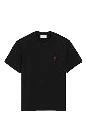 AMI Paris Ami Paris Men Tshirt With Red Ami De Coeur Multicolor
