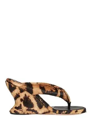 Balenciaga Gaeta 90mm Wedge Thong Sandals - Multicolor