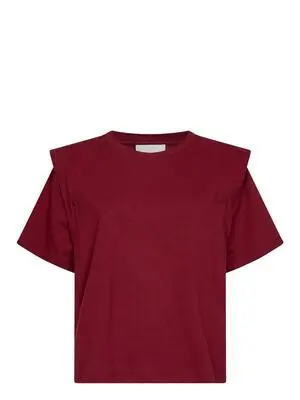 Isabel Marant Étoile ISABEL MARANT ETOILE Cotton Jersey T-Shirt With Shoulder Detail Multicolor