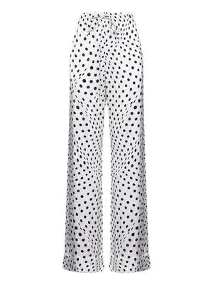 STELLA MCCARTNEY Stella McCartney Polka Dot Viscose Wide-Leg Trousers