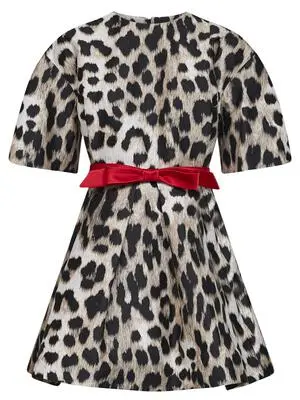 Givenchy Leopard Jacquard Cocoon Mini Dress - Multicolor