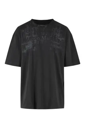 MAISON MARGIELA Over' Grey Cotton T-shirt - Gray