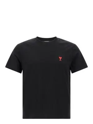 AMI Paris De Coeur T-shirt - Black