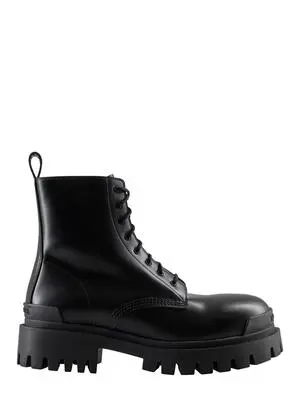 Balenciaga Strike Zip Bootie - Black