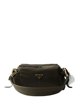 Prada Re-nylon And Leather Small Explore Bag - Green