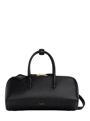 Alaïa Delta Small Bag In Calfskin - Black