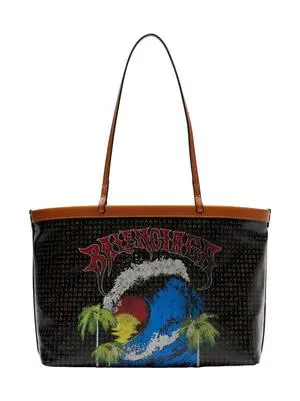 Balenciaga Select Medium Canvas Tote Bag - Black