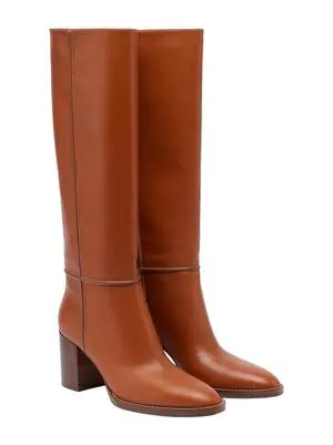 GIANVITO ROSSI Leather Knee-high Boots - Brown