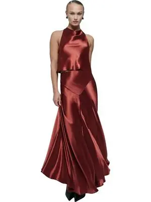 Bardot BARDOT Toni Full Maxi Skirt Rust