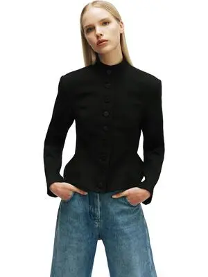 Bardot Octavia Structured Jacket - Black