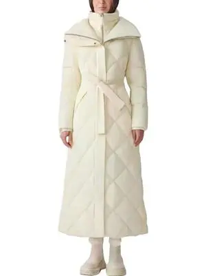 Mackage Quilted Belted Coat - Neutrals