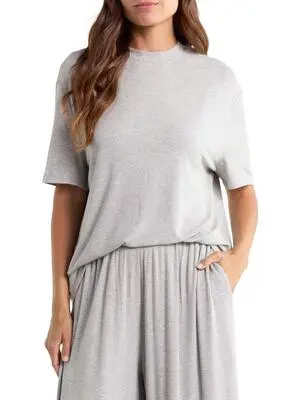 UGG Relaxed Ribbed Tee - Grey Heather