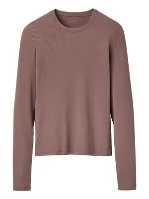 UGG Aidelene Ribbed Long Sleeve Tee - Allspice