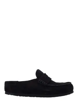 BIRKENSTOCK Adjustable Leather Flat Sandals - Nero