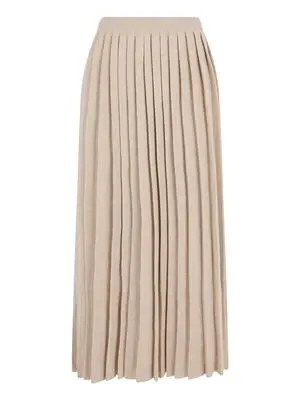 FABIANA FILIPPI FABIANA FILIPPI Long Pleated Wool-Silk-Cashmere Skirt