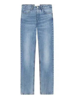 AMI Paris Cotton Denim Jeans - Denim Blue