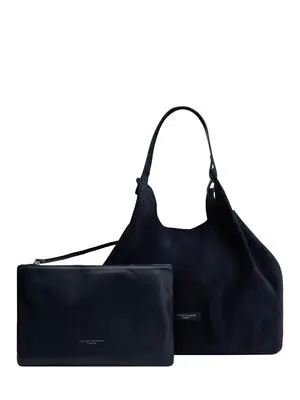 GIANNI CHIARINI Shoulder Handbag With Matching Clutch - Black