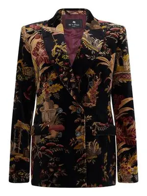 ETRO ETRO Double-Breasted Floral Jacket