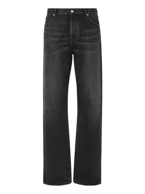 Fendi Fendi Men's Straight-Leg Jeans Black