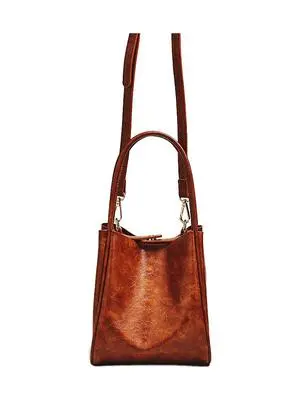 Anthropologie By Anthropologie Hollace Waxed Tote Tan